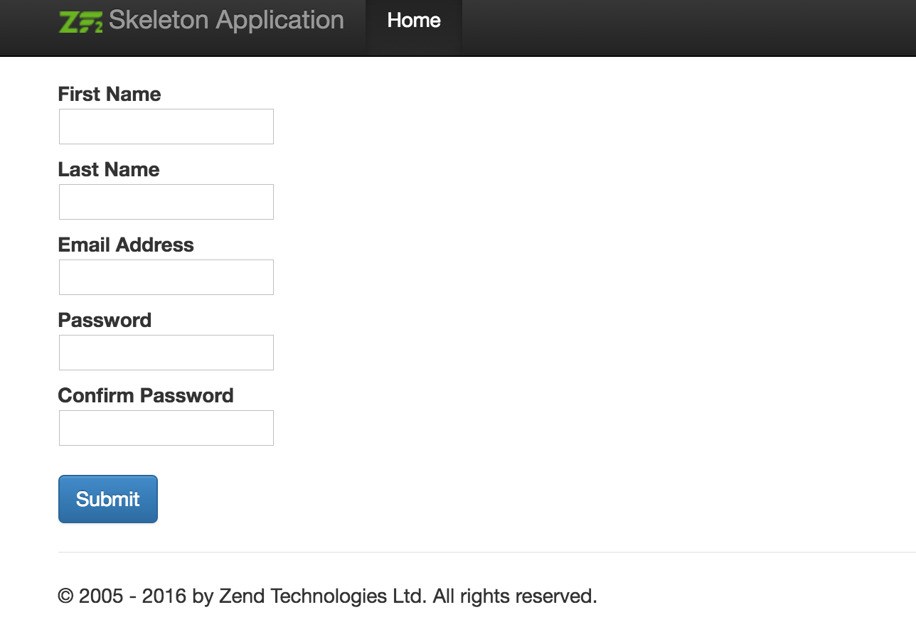 Form Creation in Zend Framework 2 - Siphor