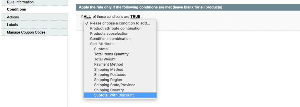 Add a Grand Total Condition in Magento - Siphor