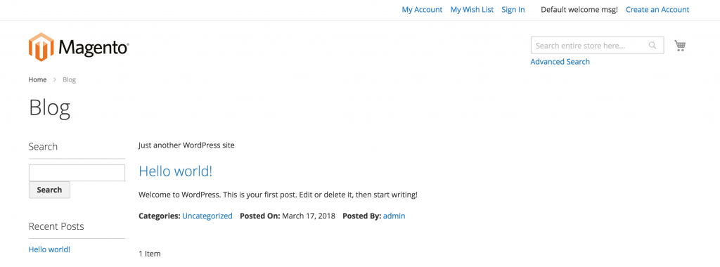 Magento 2 and WordPress Integration with Visual Composer - Siphor